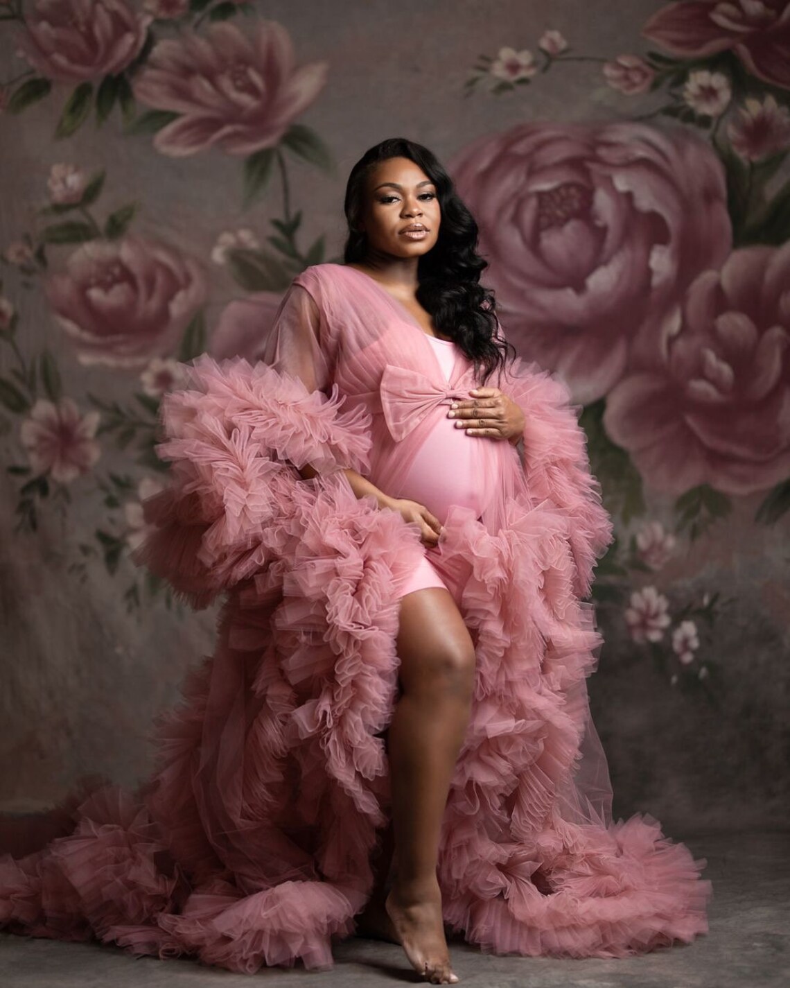 Preggy Tulle Dress, Maternity Photoshoot, Tulle Gown, Baby Shower ...