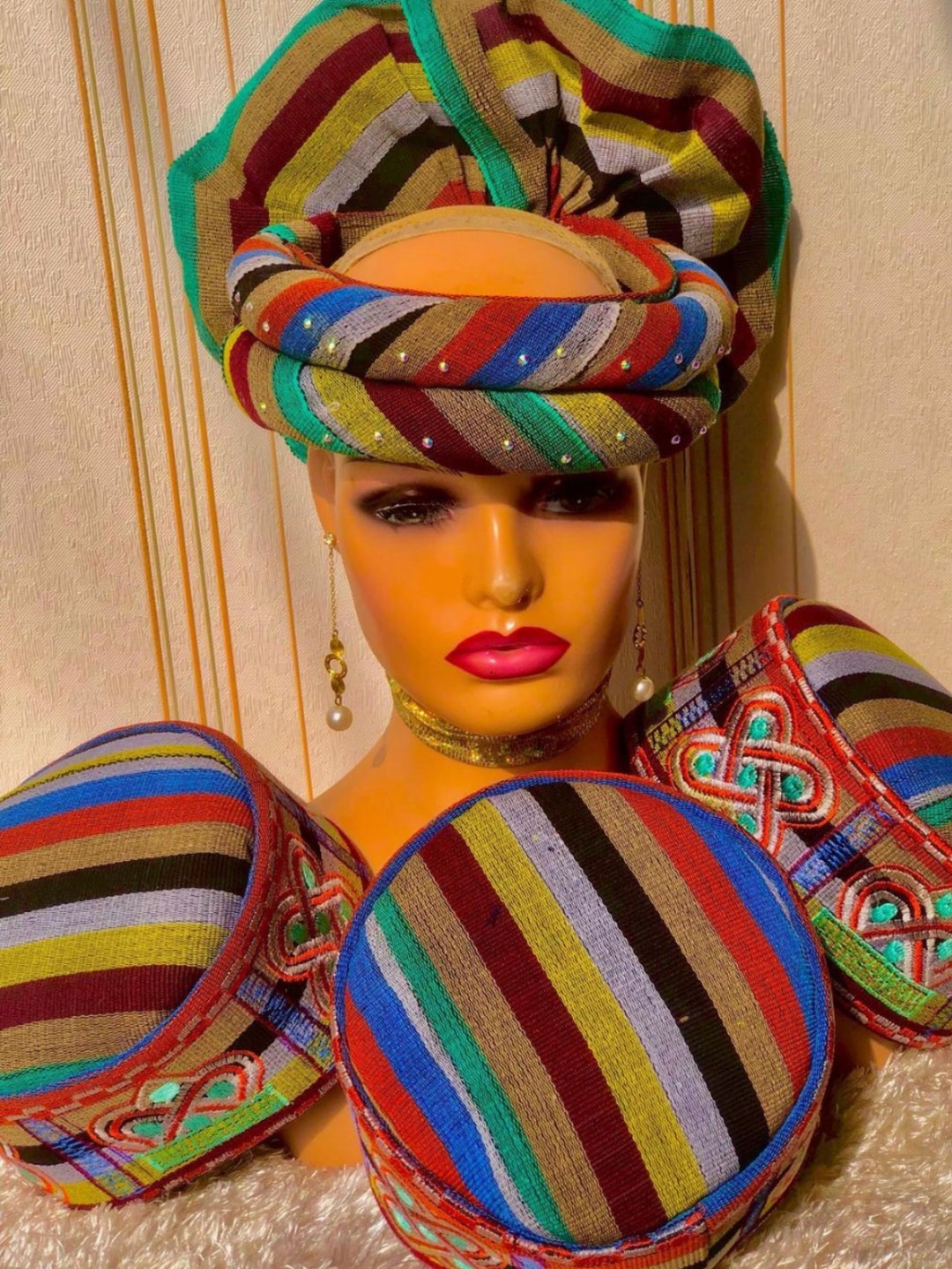 Asooke Autogele, Pre-tied African Headwrap, Women's Gele - Etsy