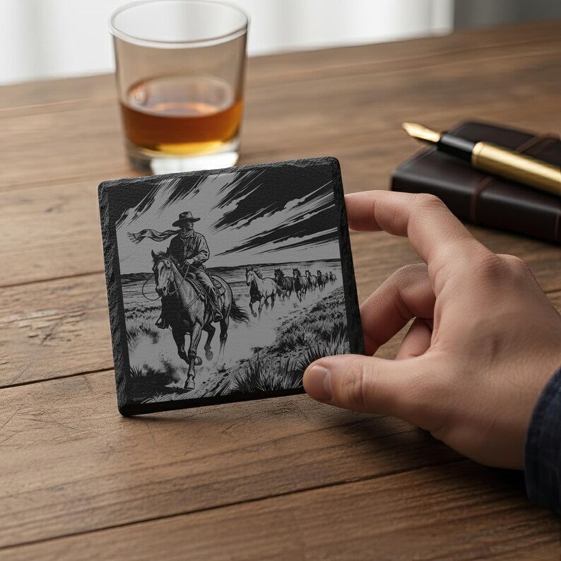Western Cowboy Engraving Bundle – Rustic Horse and Rodeo Pngs for Laser ...