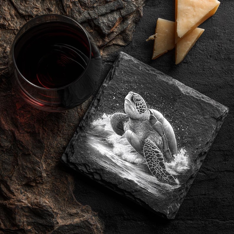 Turtle Engraving Bundle – Sea Turtle PNG Files for Laser Engraving and ...