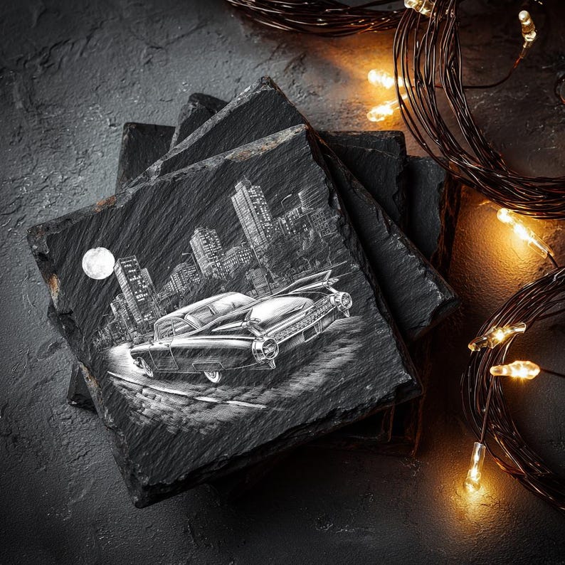 Classic American Cars Laser Engraving PNG Bundle – Digital Files for ...
