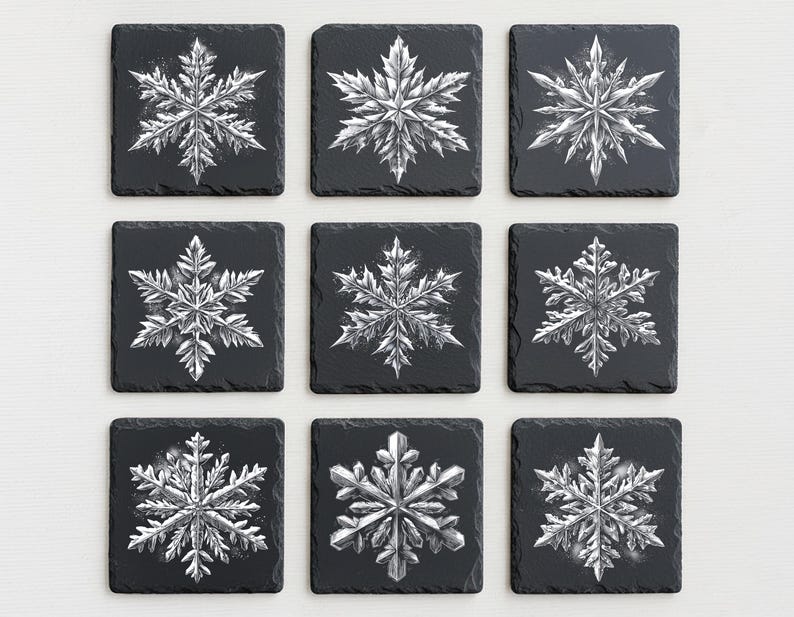 Christmas Snowflake Laser Engraving Bundle – PNG Digital Designs for ...