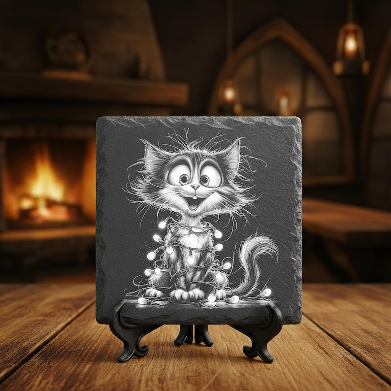 Quirky Cats Engraving Bundle – 21 Funny Cat Pngs for Laser and CNC ...