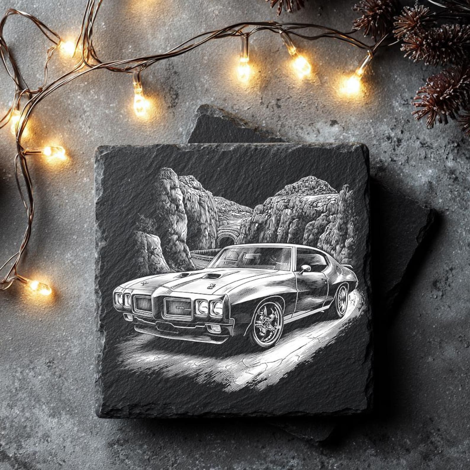Classic American Cars Laser Engraving PNG Bundle – Digital Files for ...