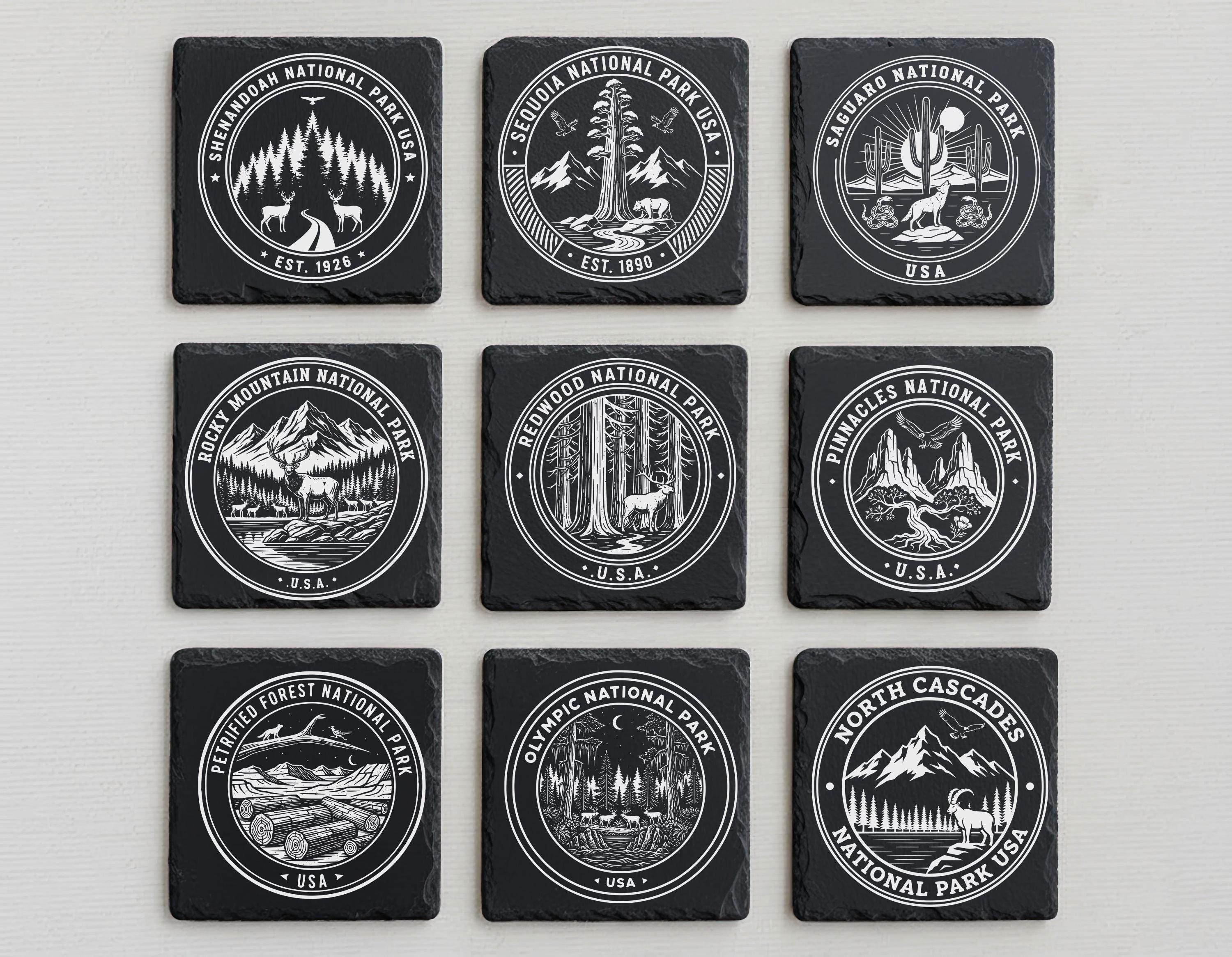 National Parks USA Laser Engraving PNG Bundle – CNC Digital Files for ...