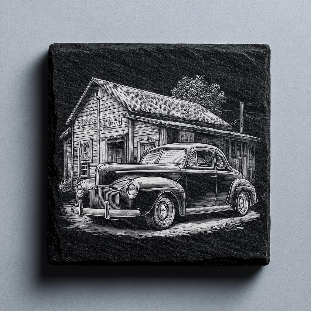 Classic American Cars Laser Engraving PNG Bundle – Digital Files for ...