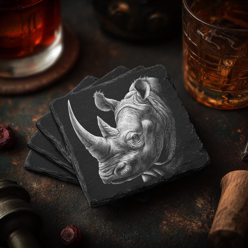Safari Portrait Engraving Bundle – Wild Animal PNG Files for Laser ...