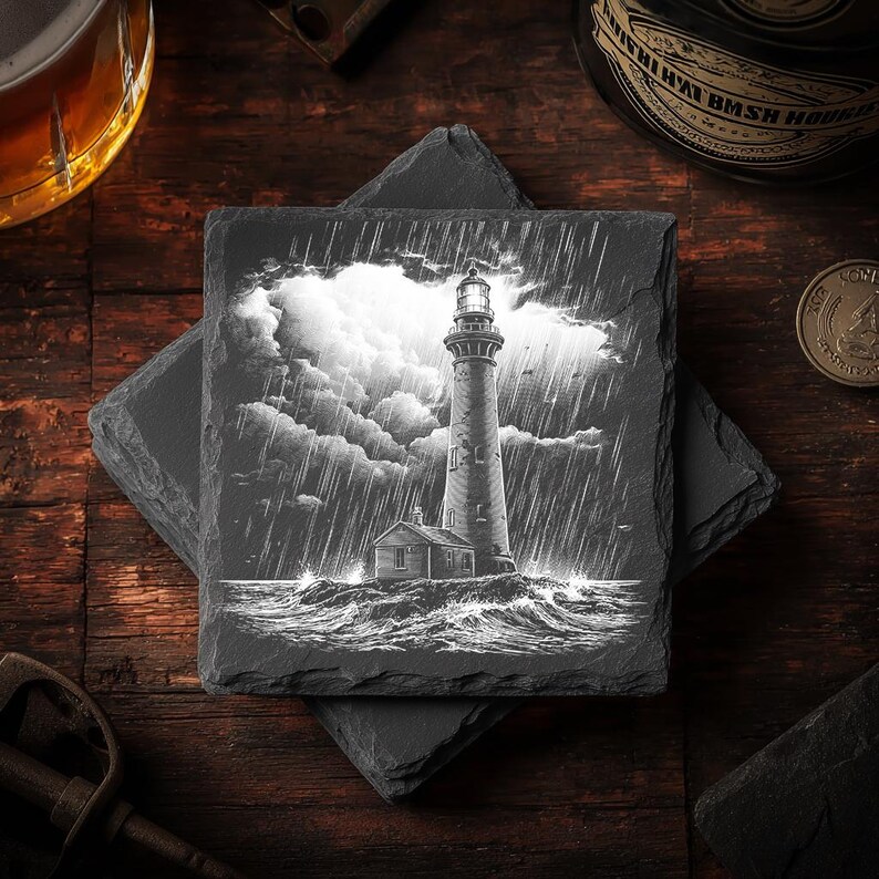 Lighthouse Laser Engraving PNG Bundle – Nautical Digital Files for ...