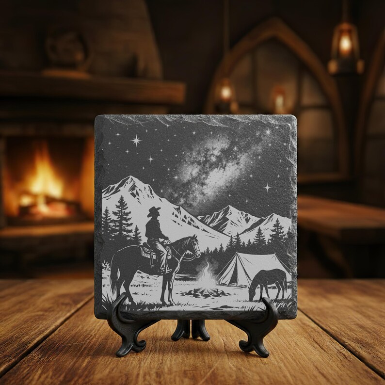 Western Cowboy Engraving Bundle – Rustic Horse and Rodeo Pngs for Laser ...