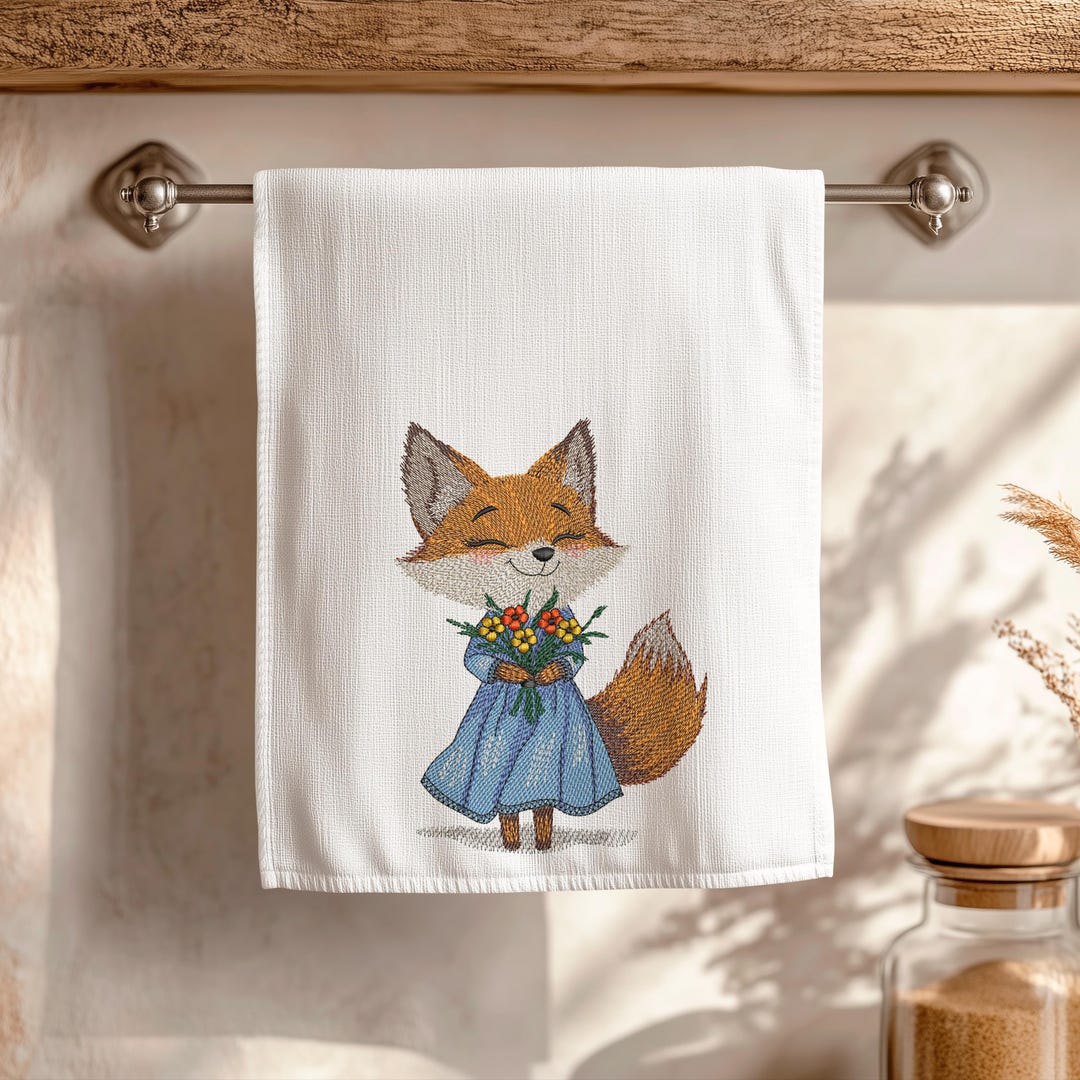 Fox Machine Embroidery, Fox Embroidery Designs, Instant Download ...
