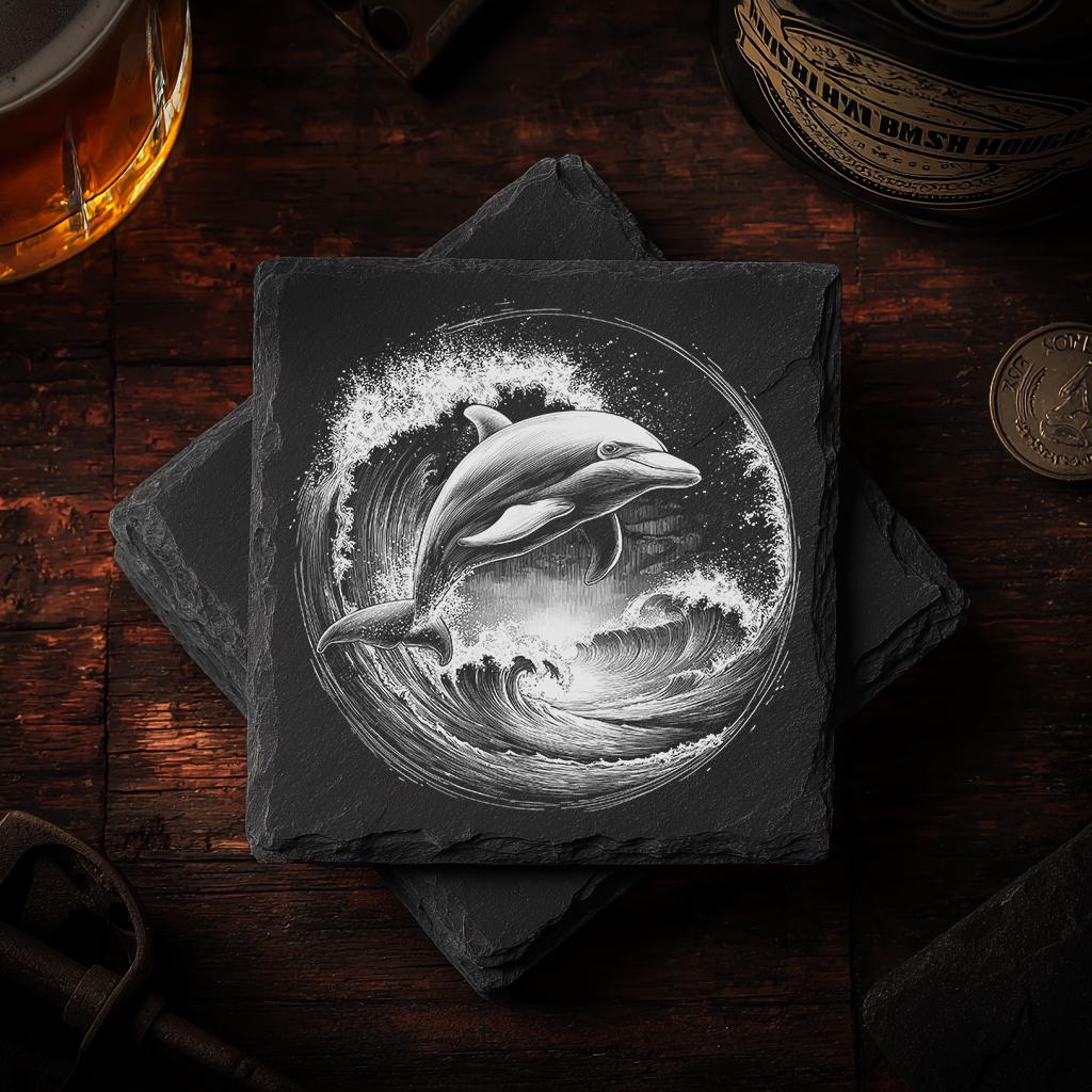 Dolphin Engraving Bundle – 15 Ocean Wildlife PNG Files for Laser ...