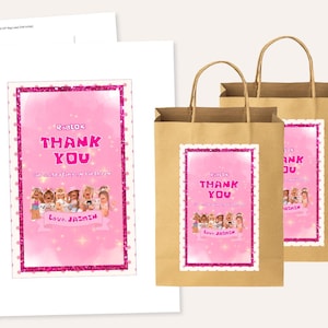 Roblox Girl Gift Bags Stickers Printable, Roblox Girl Gift Bag Labels ...