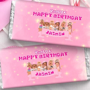 Roblox Girl Chocolate Wrapper Printable, Roblox Girl Chocolate Bar ...