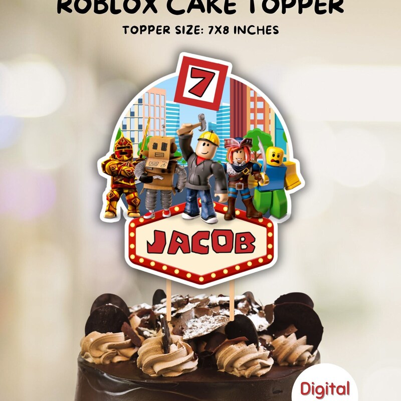 Roblox Cake Topper - Etsy