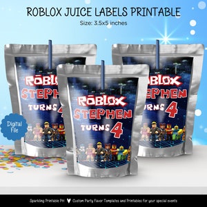 Roblox Juice Labels Printable, Roblox Juice Label Template, Roblox ...