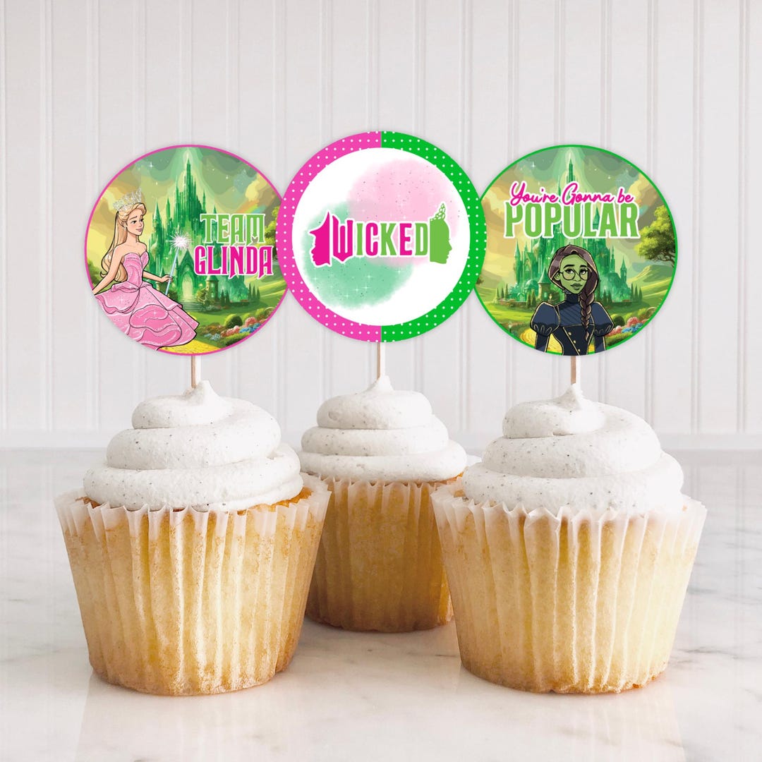 Wicked Witch Cupcake Toppers Printable, Wicked Cupcake Toppers ...