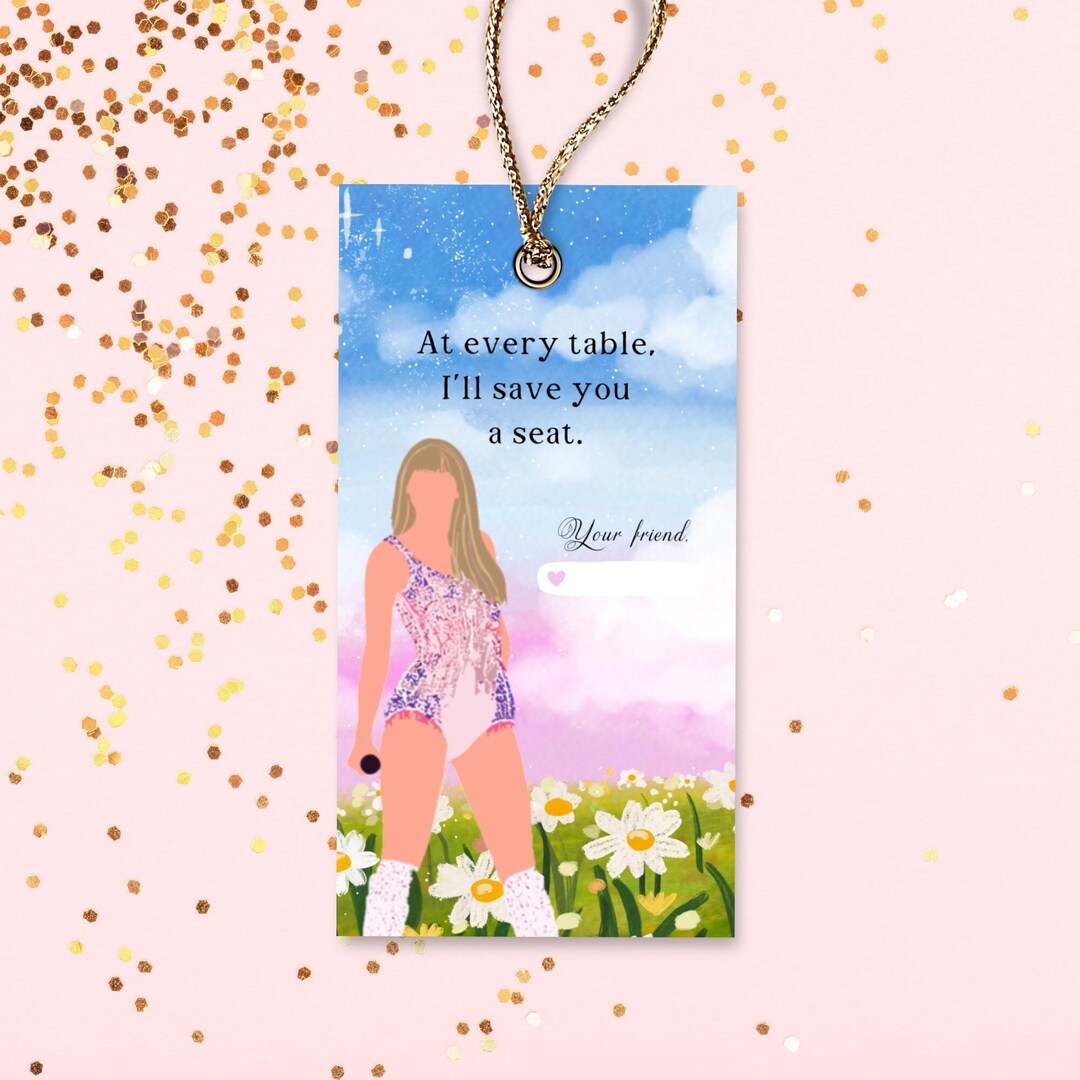 Swiftie Gift Tags Printable, Swiftie Inspired Gift Cards, Swiftie Gift ...