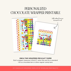 Number Blocks Chocolate Bar Wrapper Printable, Number Blocks Chocolate ...