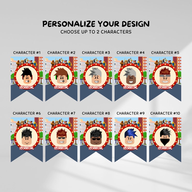 Roblox Birthday Banner Printable, Free Customize, Printable Roblox ...