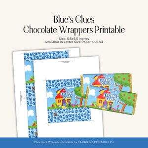 Blues Clues Chocolate Bar Wrapper Printable, Blues Clues Chocolate ...