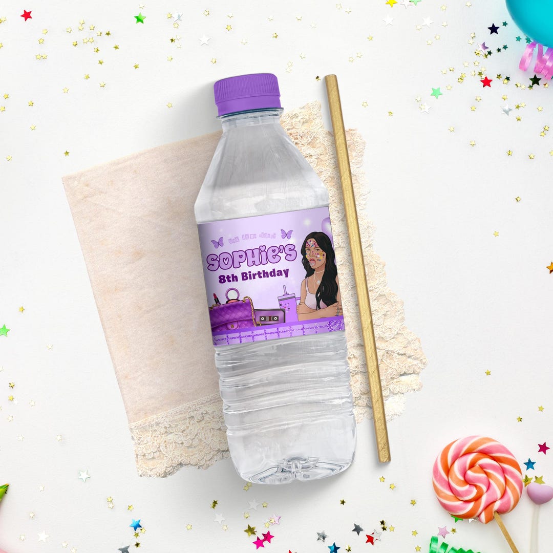 Olivia Rodrigo Water Bottle Labels Printable, Personalized Water Bottle ...