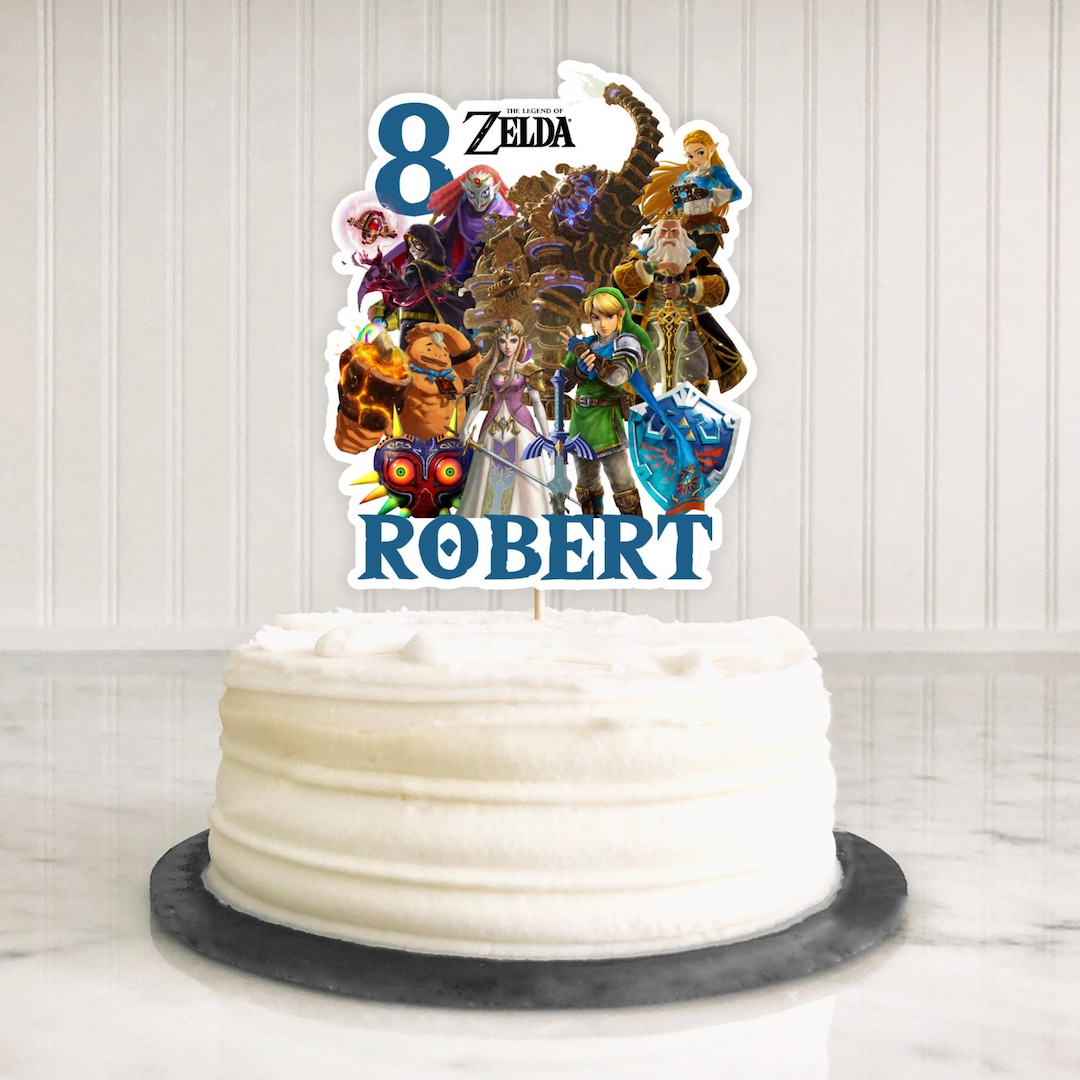 The Legend of Zelda Cake Topper Printable, Legend of Zelda Cake Topper ...