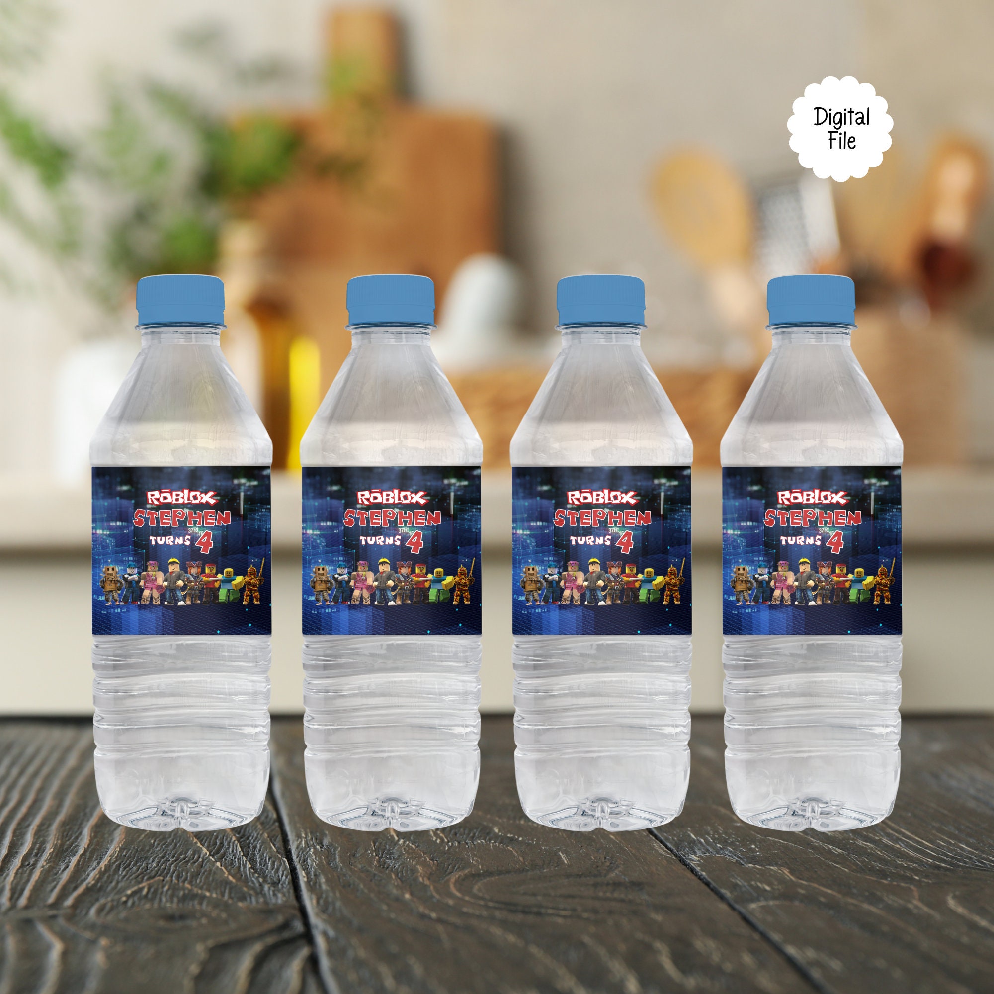Roblox Water Bottle Labels Printable, Roblox Water Label Template ...