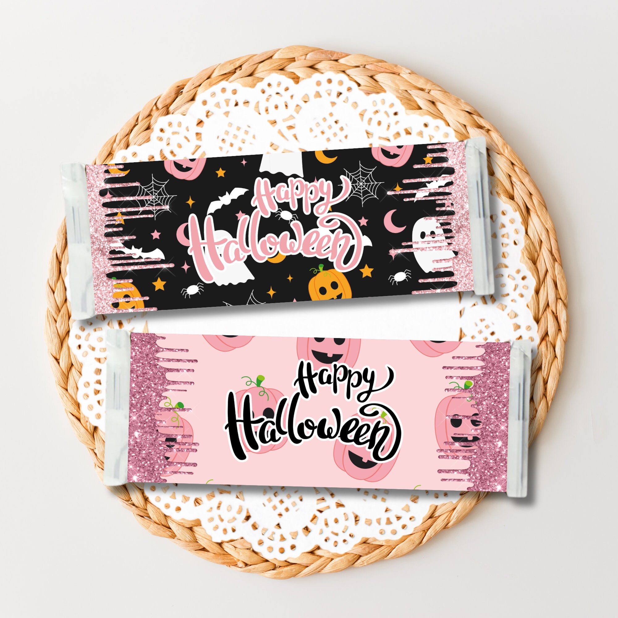 Printable Halloween Chocolate Wrapper, Halloween Chocolate Bar Wrapper ...