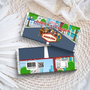 Roblox Chocolate Wrapper Printable, Roblox Chocolate Bar Wrapper ...