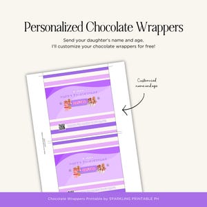 Roblox Girls Party Chocolate Wrapper Printable, Roblox Girl Chocolate ...