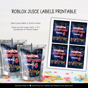 Roblox Juice Labels Printable, Roblox Juice Label Template, Roblox ...
