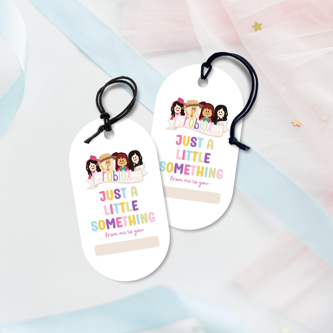 Roblox Girls Candy Gift Tags Printable, Roblox Girls Gift Tags, Roblox ...