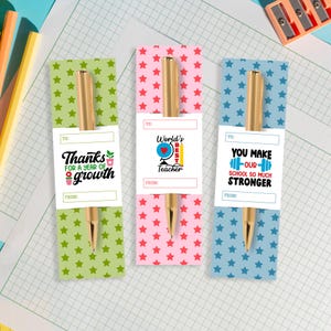 Teacher Pen Sleeve Template, Teacher Day Pen Sleeves Printable, Teacher ...