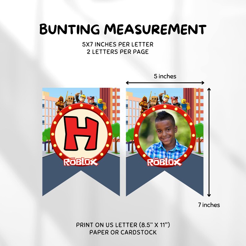 Roblox Birthday Banner Printable, Free Customize, Printable Roblox ...