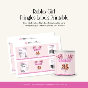 Roblox Girl Pringles Label Printable, Roblox Girl Chips Labels, Roblox ...