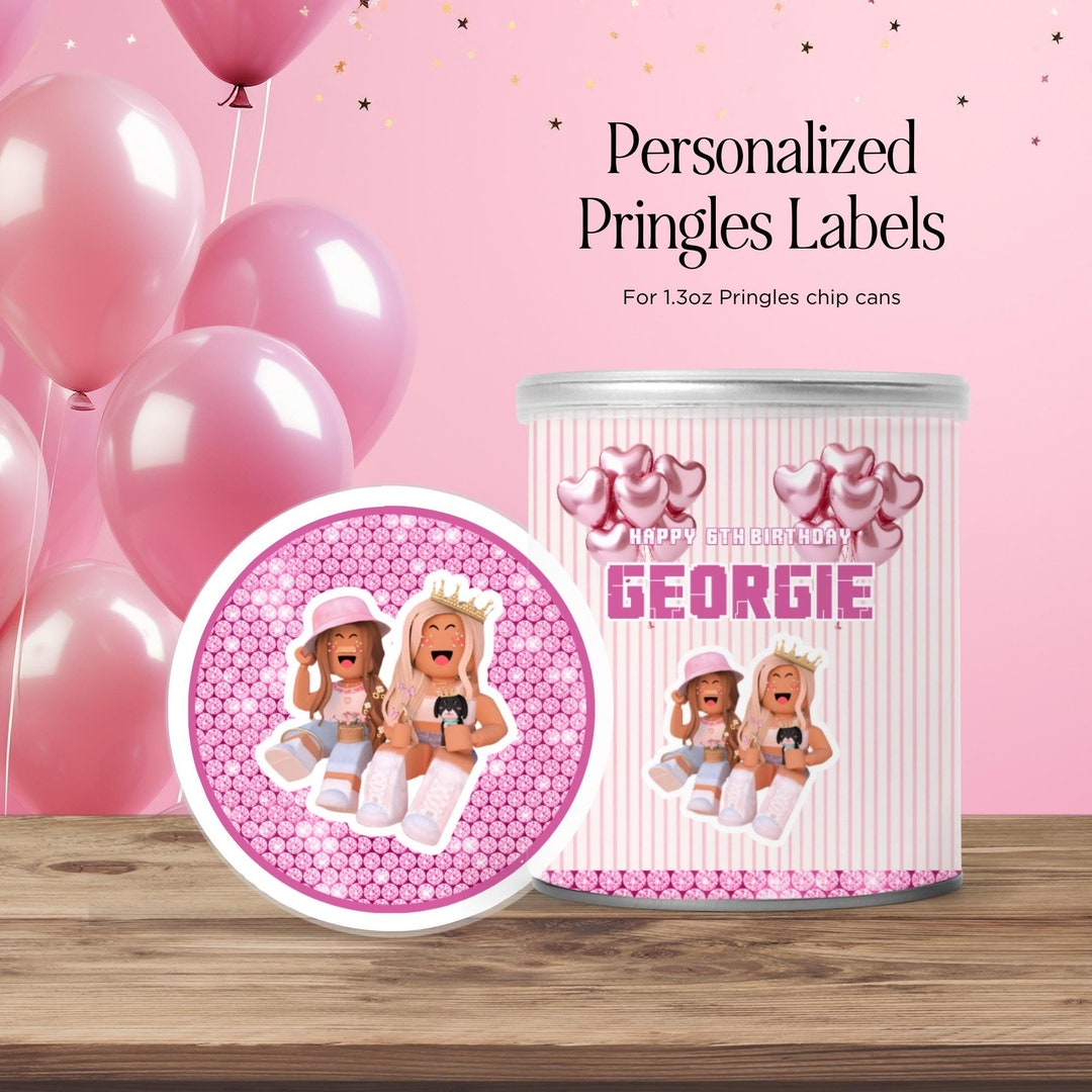 Roblox Girl Pringles Label Printable, Roblox Girl Chips Labels, Roblox ...