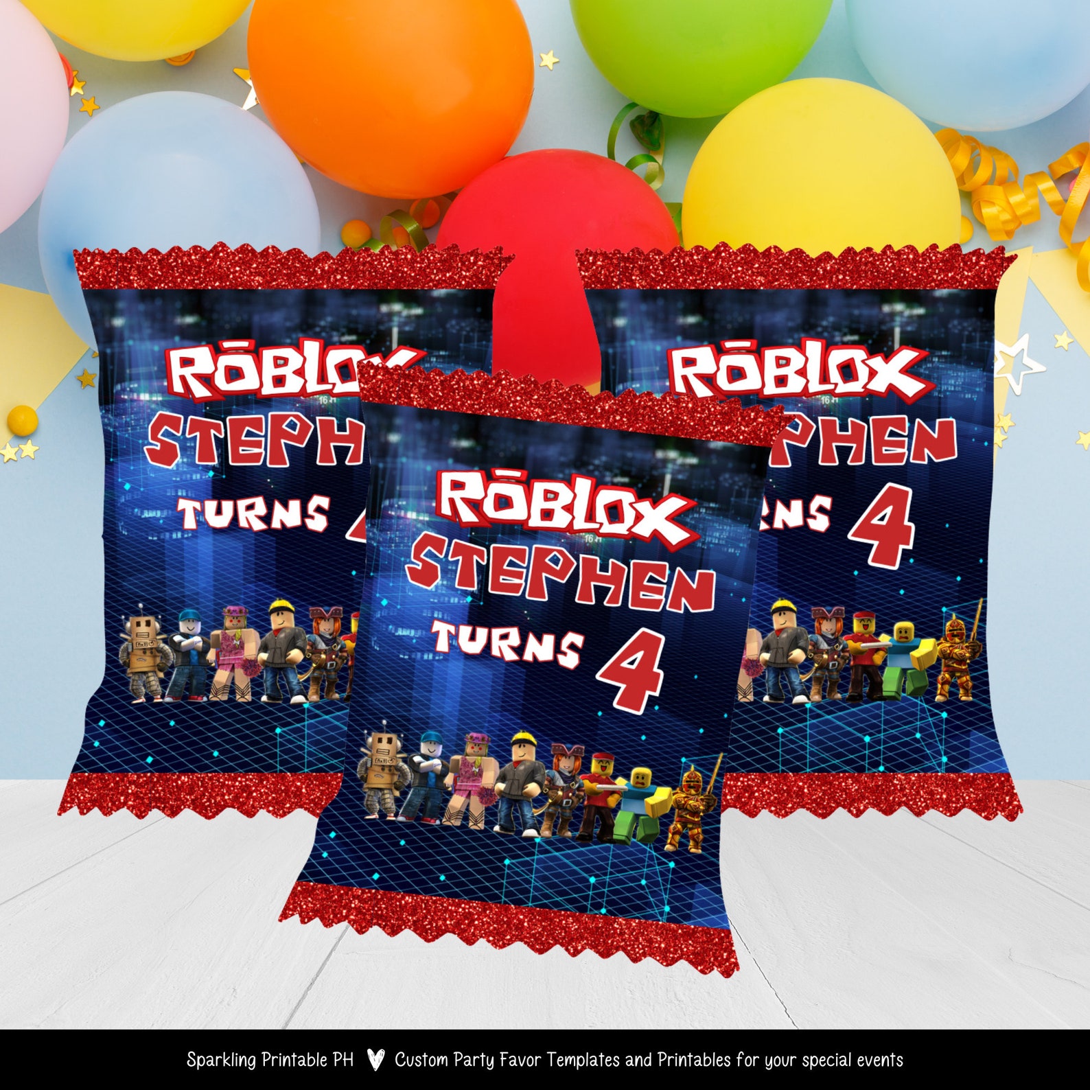 Roblox Chip Bags Printable, Roblox Custom Chip Bags, Roblox Theme Chip ...