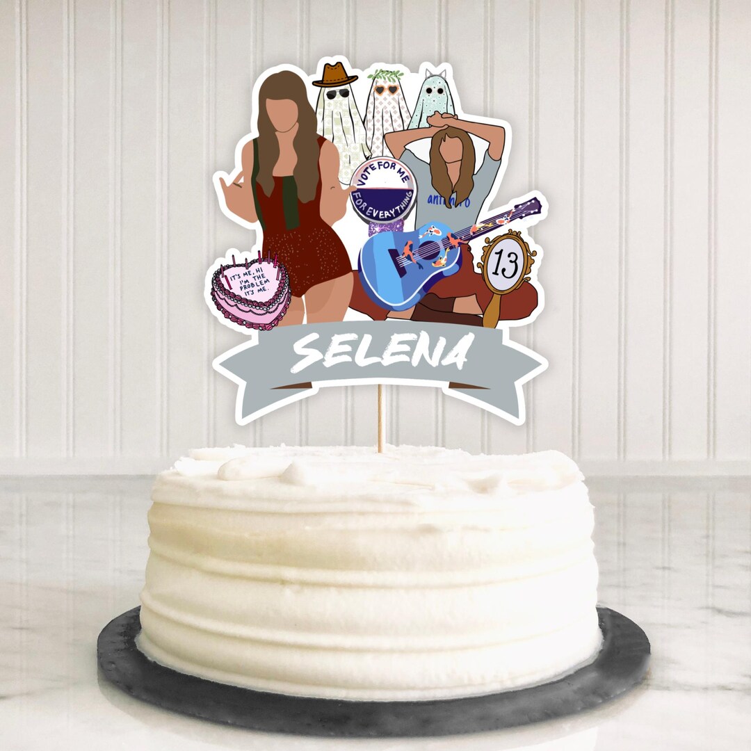 Swiftie Birthday Cake Topper Printable, Anti-hero Album Pop Star Cake ...