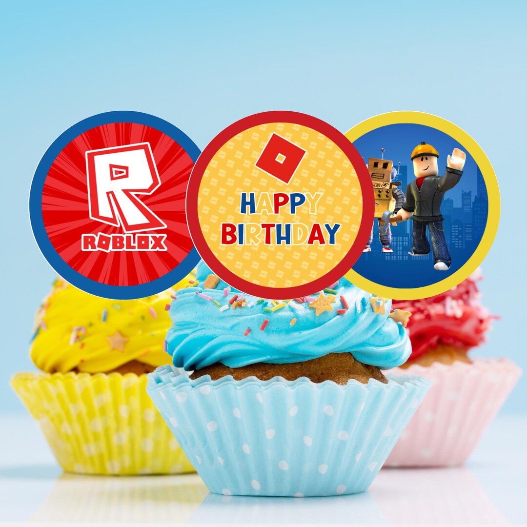Roblox Boys Cupcake Topper Printable, Roblox Cupcake Topper Printable ...