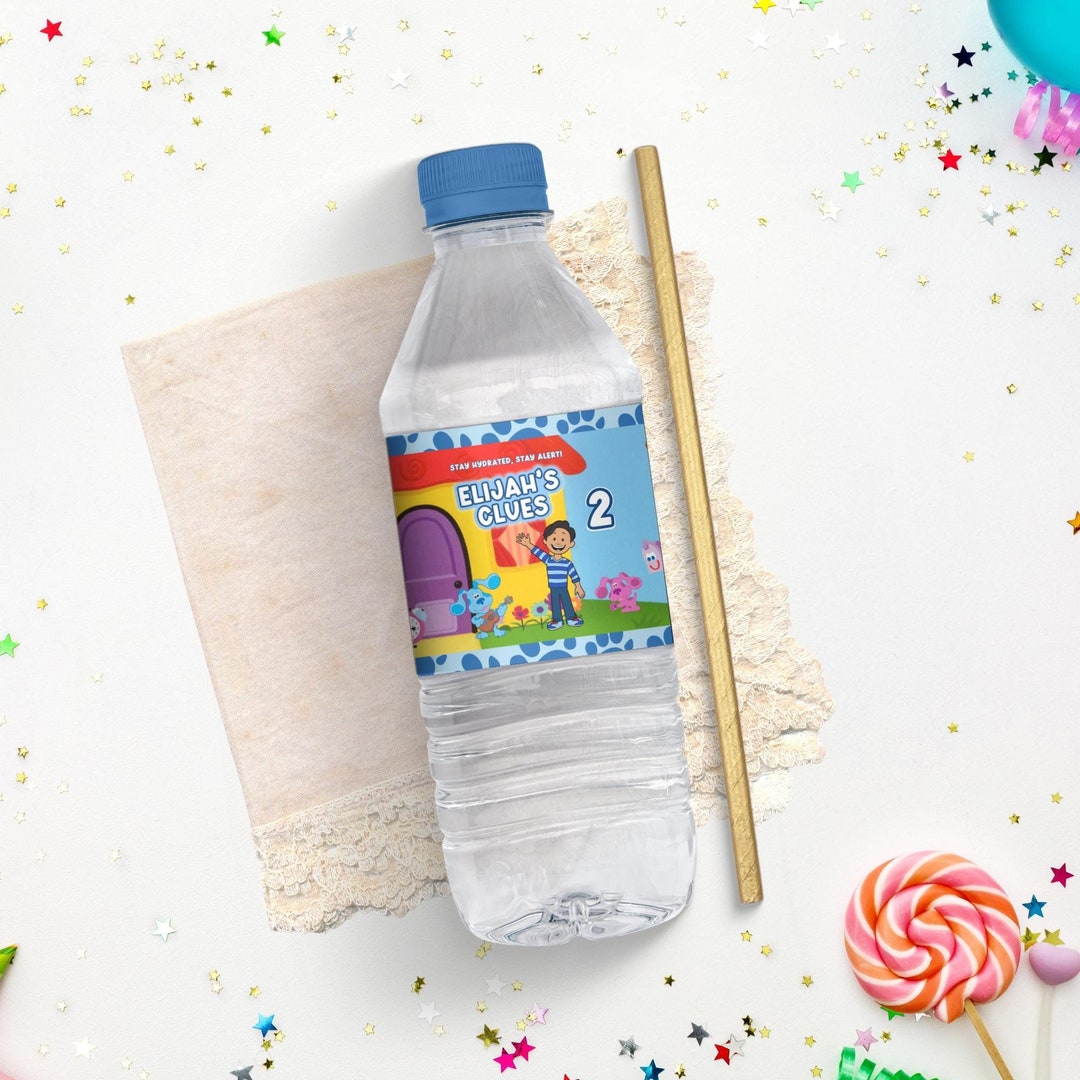 Blues Clues Water Bottle Labels Printable, DIY Blues Clues Water Bottle ...