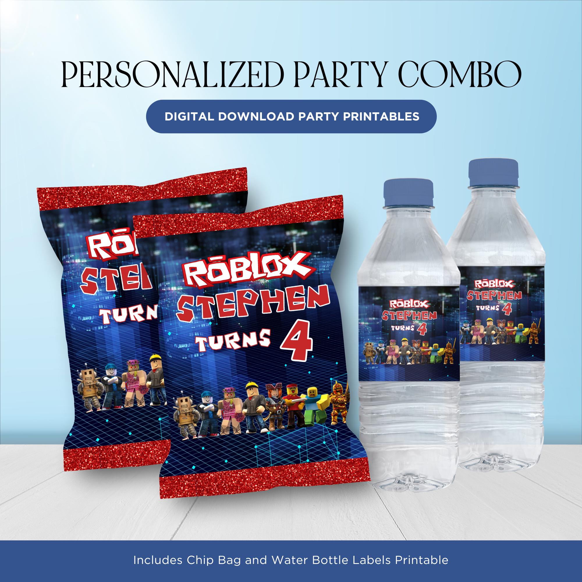 Personalized Roblox Birthday Party Printables, Roblox Party Combo ...