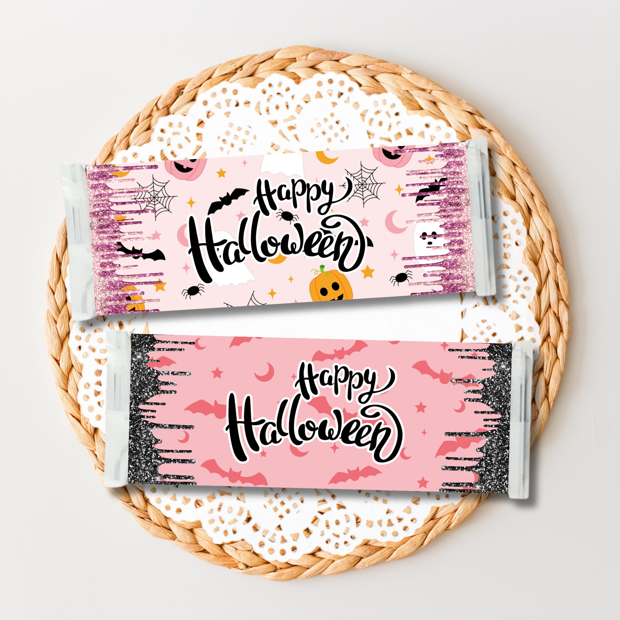 Printable Halloween Chocolate Wrapper, Halloween Chocolate Bar Wrapper ...