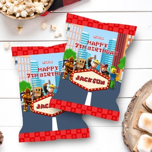 Roblox Chip Bags Printable, Roblox Custom Chip Bags, Roblox Theme Chip ...