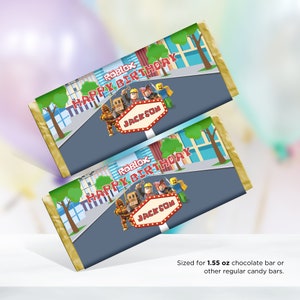 Roblox Chocolate Wrapper Printable, Roblox Chocolate Bar Wrapper ...