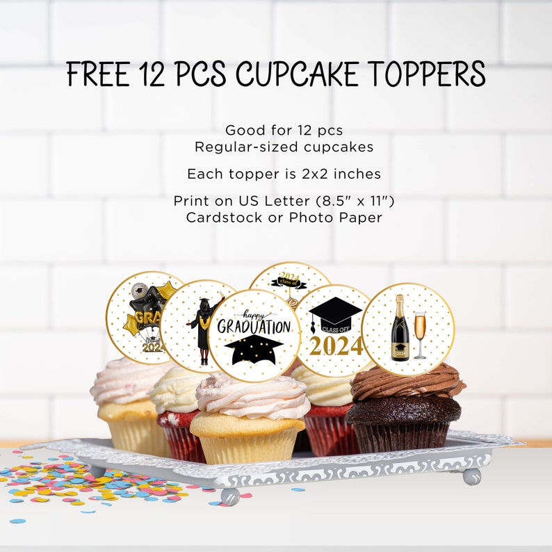 Graduation Cake Topper Printable, Graduation Cake Topper Girl ...