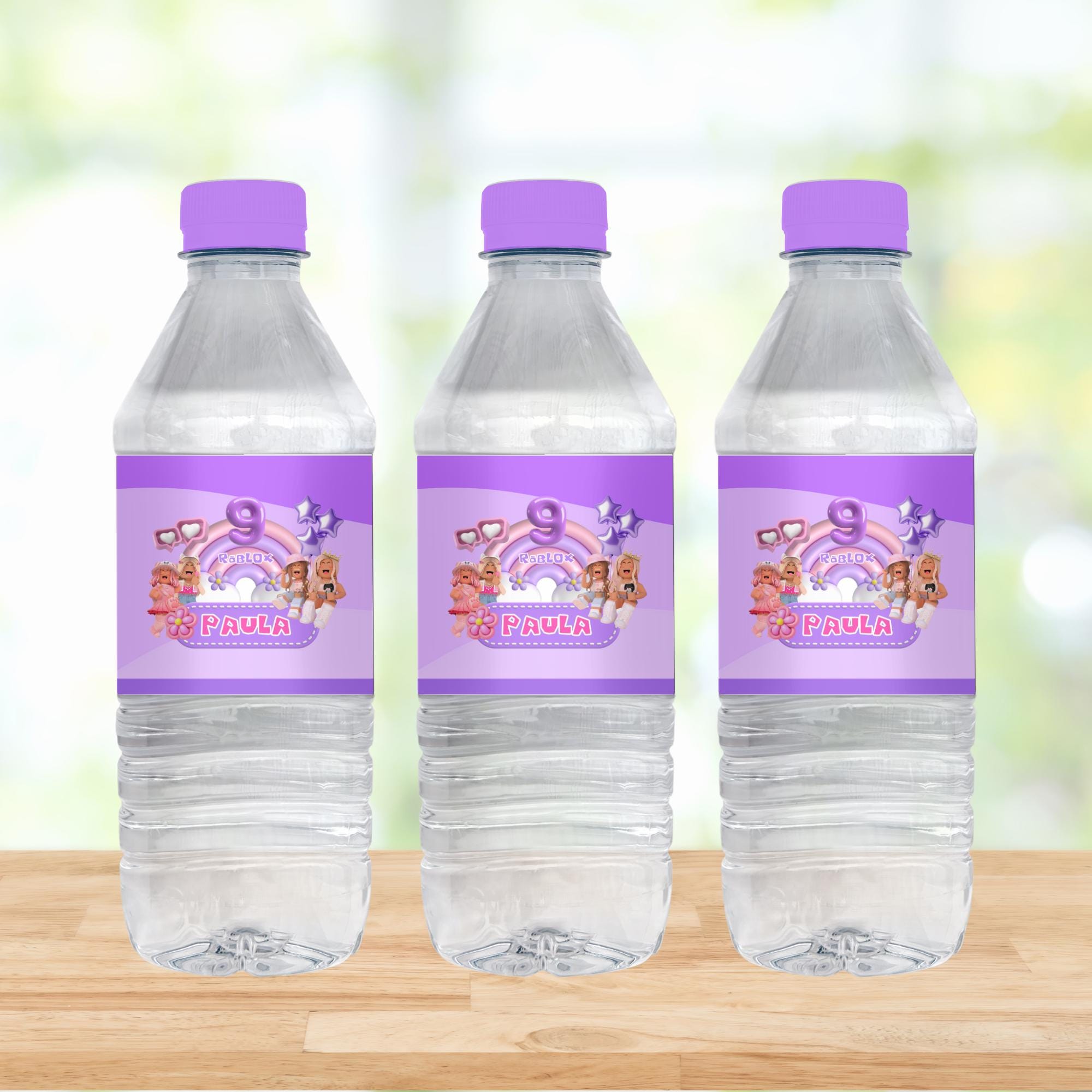 Roblox Girl Water Bottle Labels Printable, Roblox Girl Water Label ...