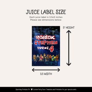 Roblox Juice Labels Printable, Roblox Juice Label Template, Roblox ...