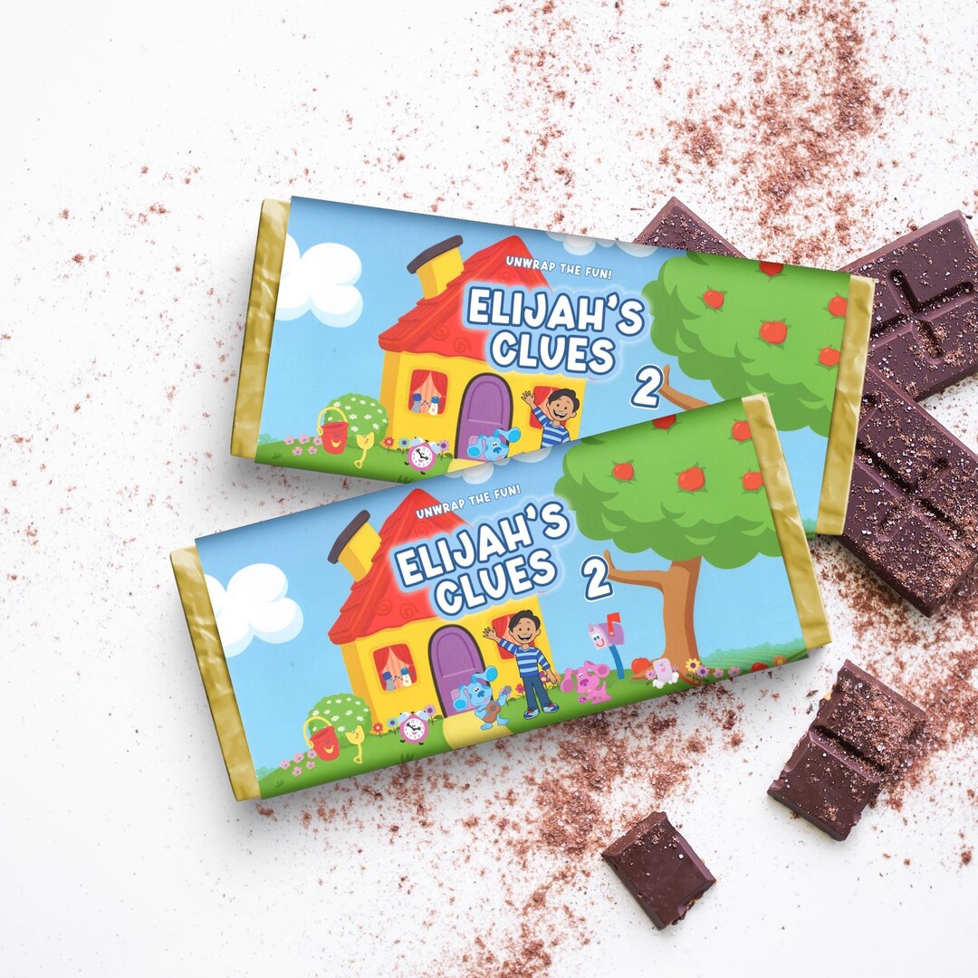 Blues Clues Chocolate Bar Wrapper Printable, Blues Clues Chocolate ...