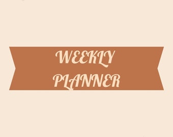 Boho Pink Weekly Planner - Etsy