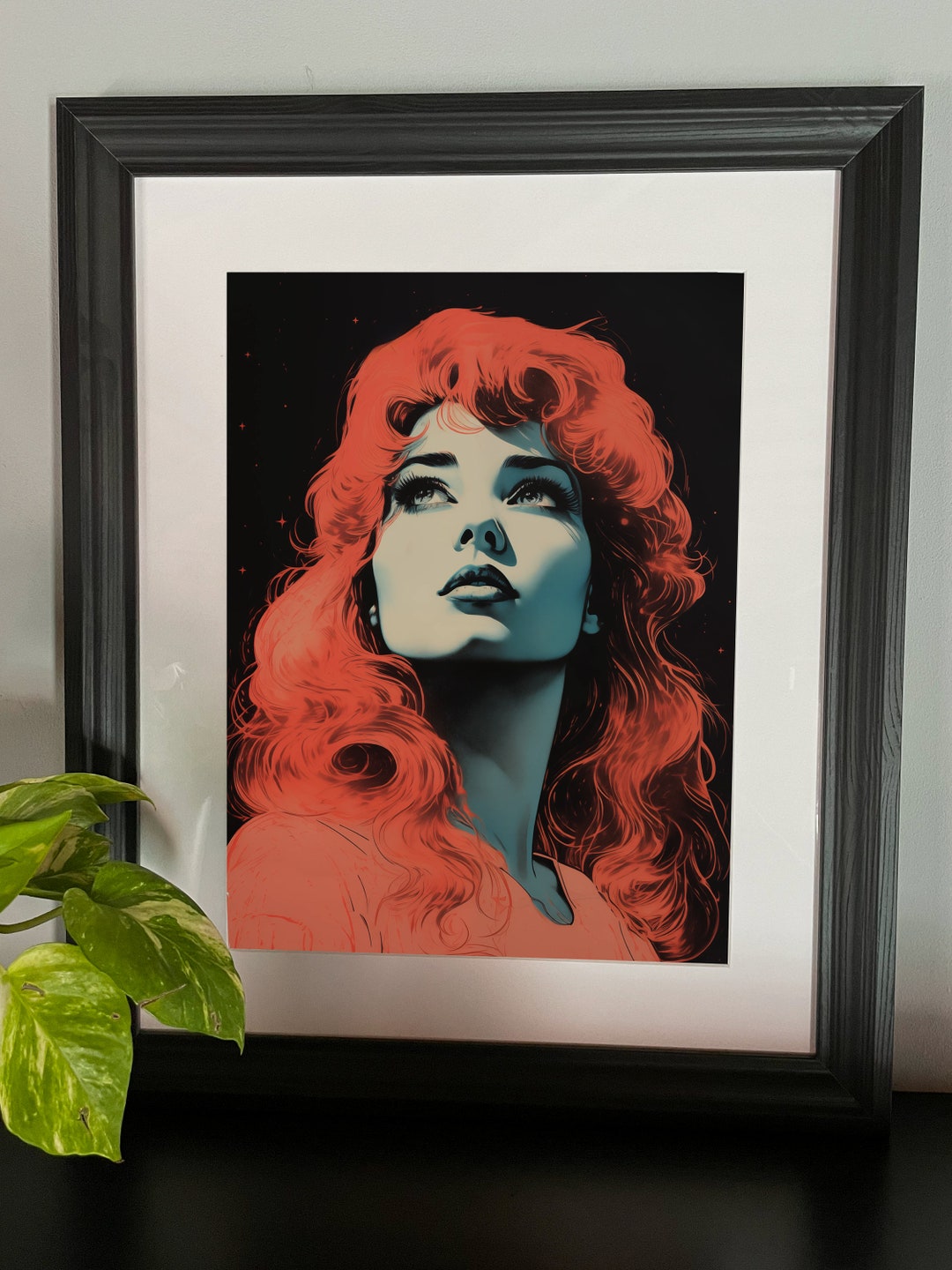 Illustration of the Greek Goddess Hera Vintage 80s Style Poster ...